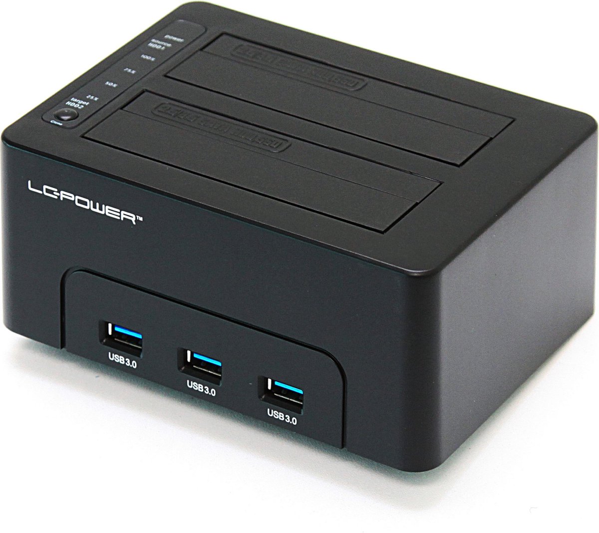 External Dual Docking Duplicator USB 3.0 - SATA SSD/HDD Dual Docking HD ...