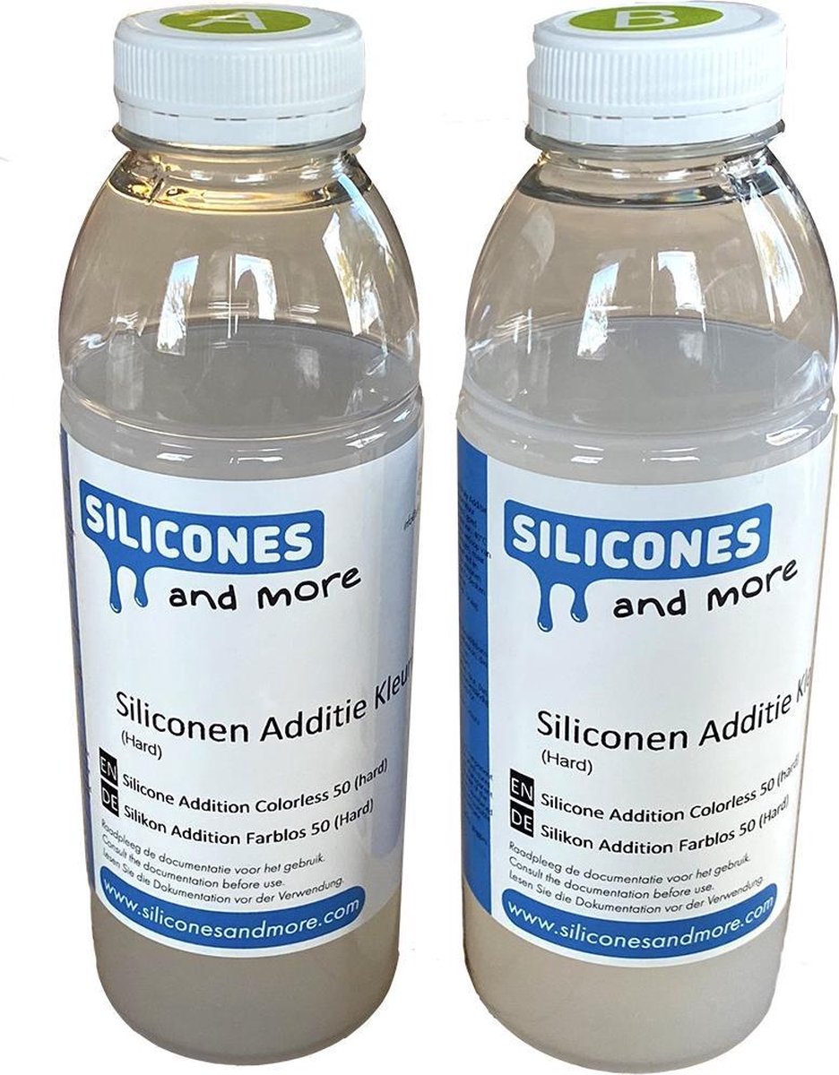 Siliconen Additie Kleurloos 50 (hard) - 1 Kg. Set | bol.com
