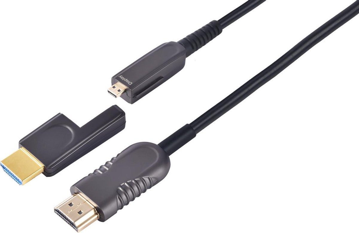 CAB-15-HFO 15 meter HDMI kabel over glasvezel 4K@60Hrz | bol