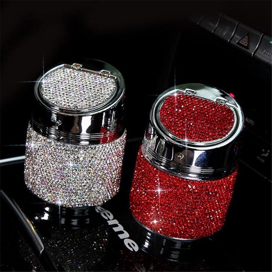 ZILVER - Asbak - Diamanten - Auto Accessoires - Sigaretten - As Bak ...