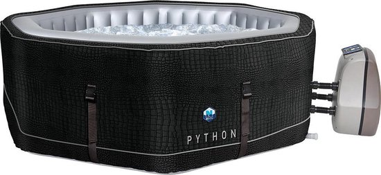 NetSpa Python-Opblaasbare Jacuzzi- 5 Persoons-185 x 185 x 70 cm-massage ...