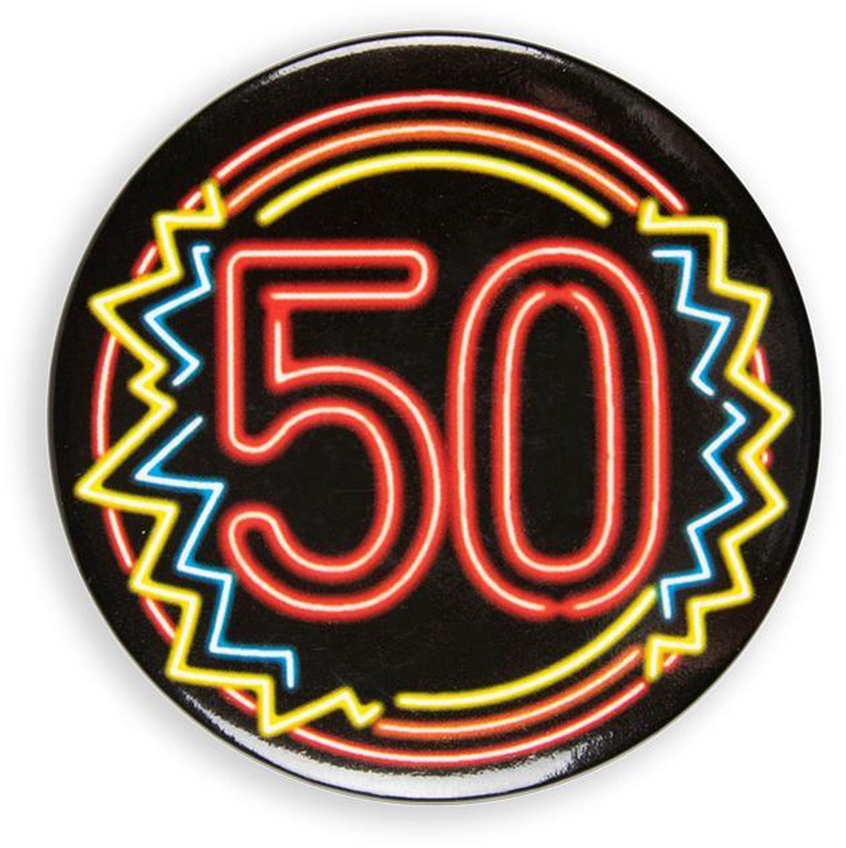 Slinger Hoera 50 jaar Neon + Button 50 jaar | bol.com