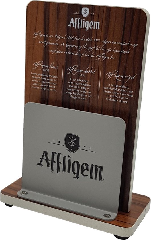 Affligem Bier Menukaarthouder Schrijfbord | Affligem Dubbel - Blond ...