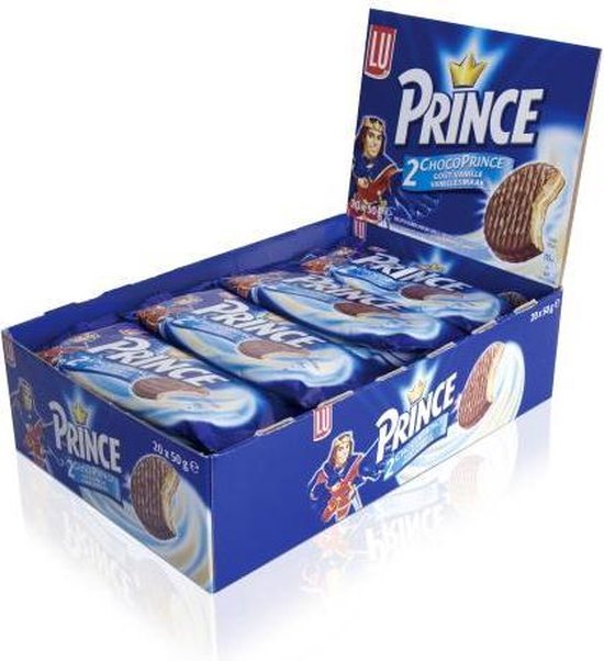 Lu Choco Prince Duo Vanille Blauw - 20 x 57 gr | bol.com
