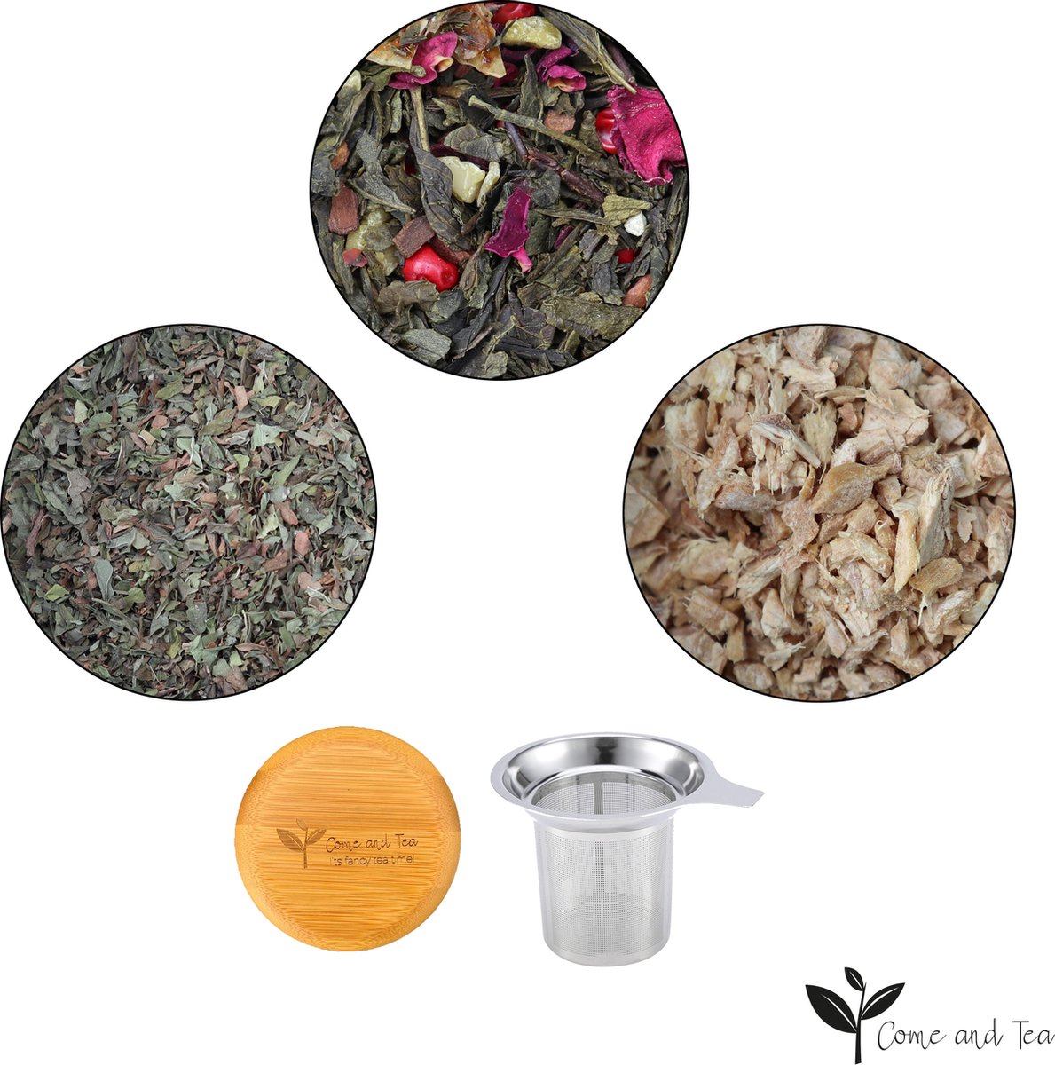 Losse thee 150gr - Luxe zeef - Thee pakket - Verse thee - Kerst | bol.com