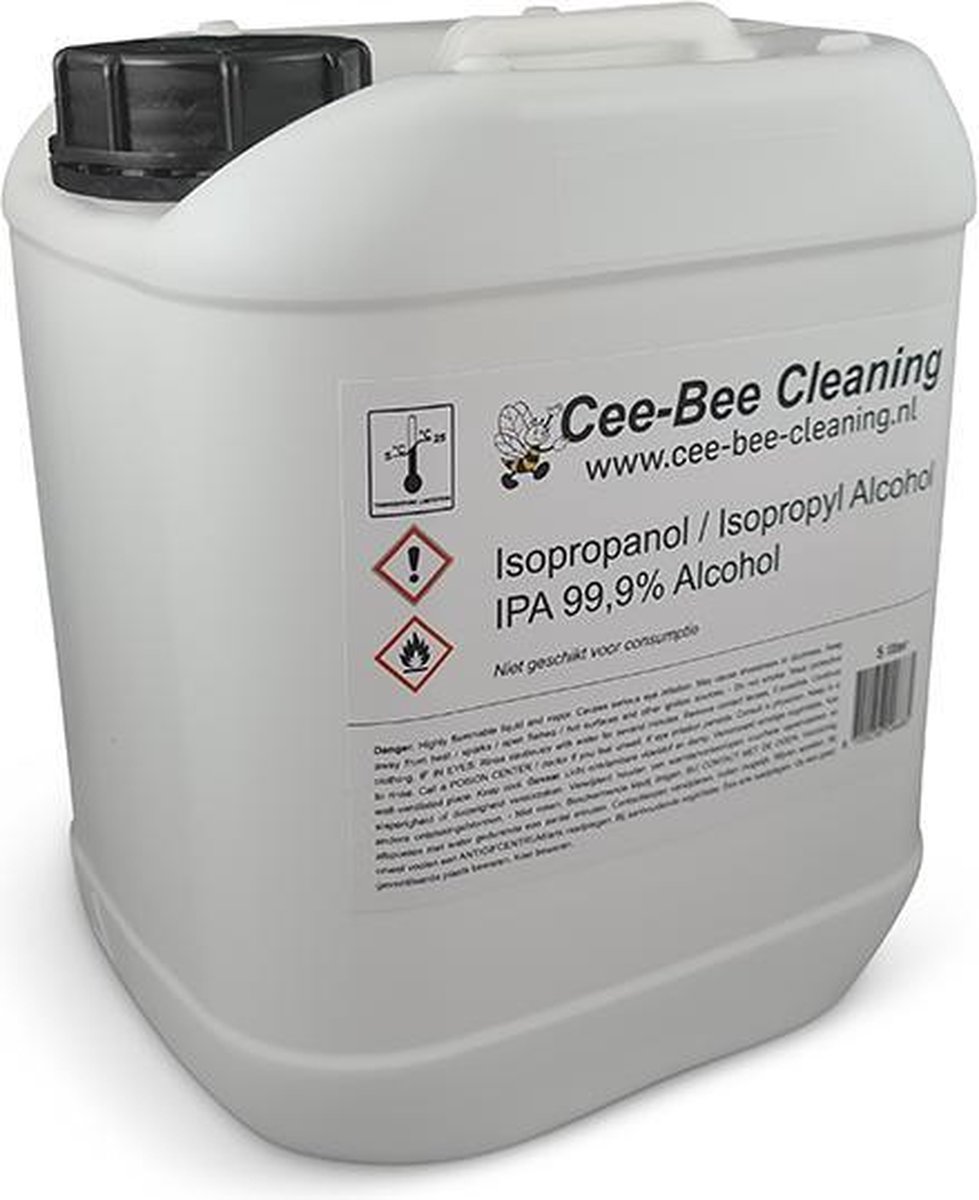 Cee-Bee Isopropanol | Isopropyl | IPA 99.9% Alcohol | 5 liter | bol.com