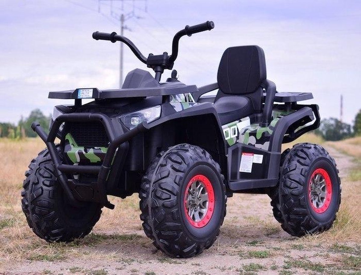 Elektrische kinderquad 12 volt met Rubber banden en 4 motoren muziek ...