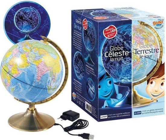 Buki Wereldbol Dag en Nacht | bol.com