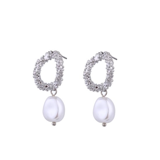 Go-Dutch-Label-Oorring-Parel-E0555-Zilver | bol.com