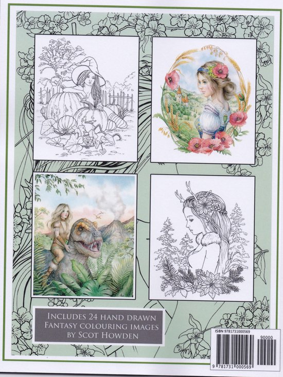 Colouring Fantasy 3 Coloring Book - Scot Howden - Kleurboek voor ...