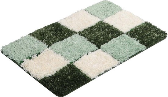 Lucy's Living Badmat – Polyester - Antislip - Groen - 50 x 80 cm | bol