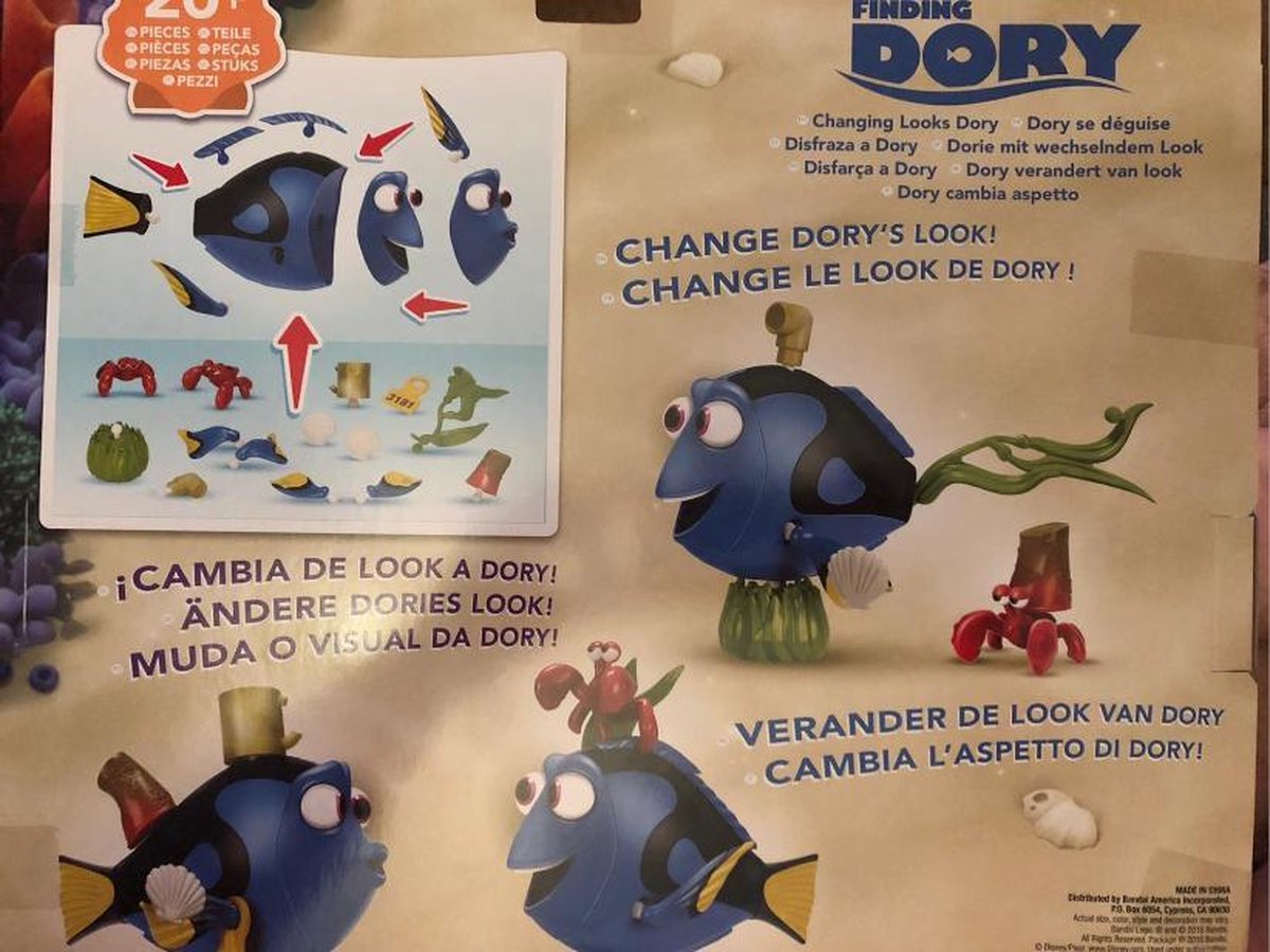 Finding dory speel figuur - met 2 krabben - verander Finding dory van ...