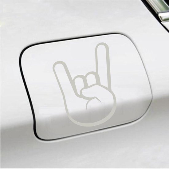 Bumpersticker - Rock N Roll - 12 X 9 - Zilver | bol.com