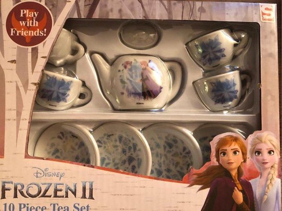 Disney Frozen Mini Anna / Elsa Ceramic 10 Piece Tea Set Toy | bol.com