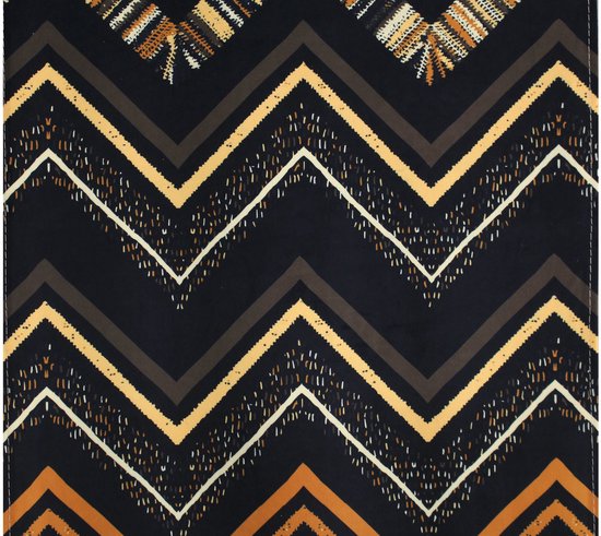 Wanddoek Tribal Velvet - Zwart - 56 X 3 X 178 cm Kersten BV | bol.com
