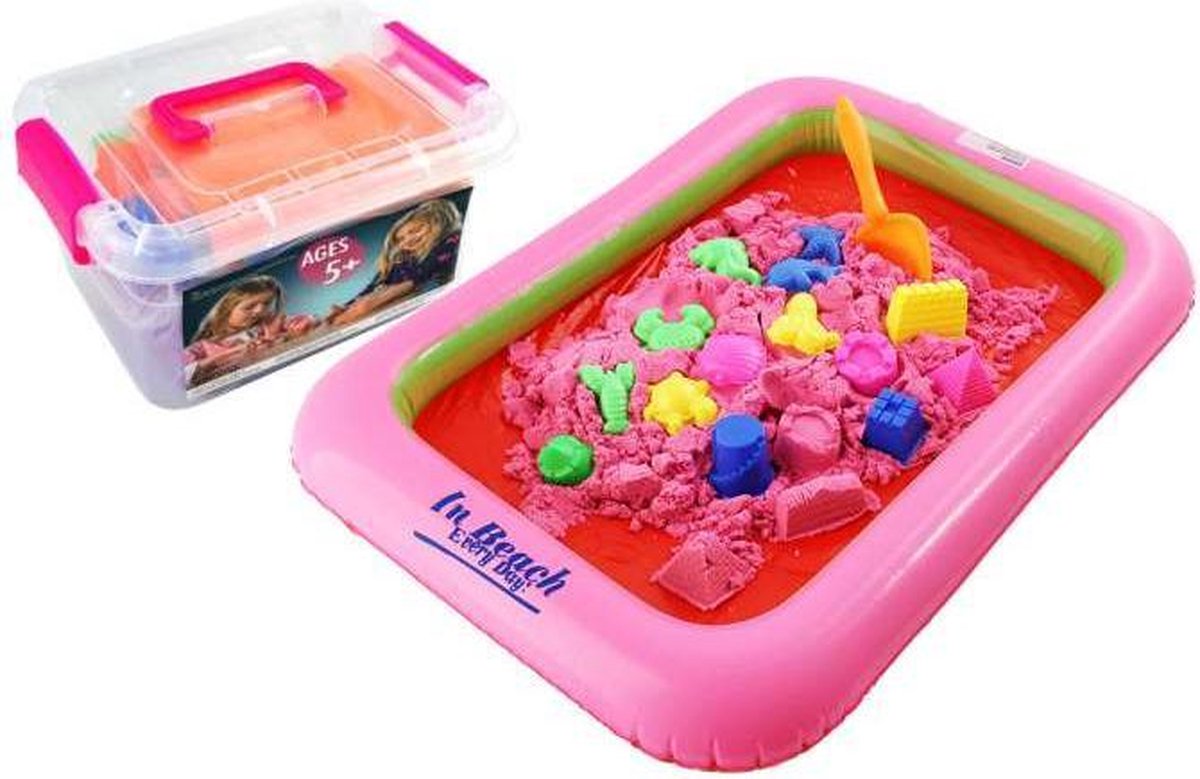 Kinetisch Zand 2kg Zandbak + 16 Vormen | bol.com