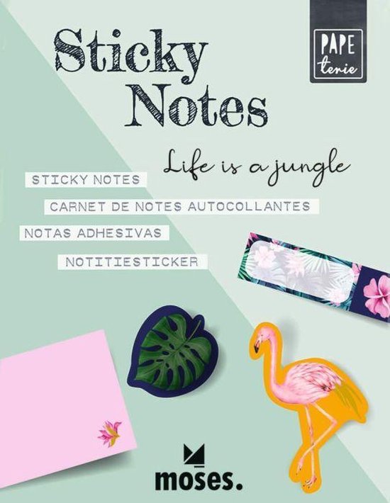 memo boekje Tropical Sticky notes 12 x zelfklevende blaadjes | bol.com