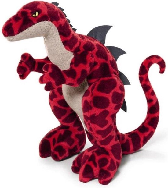 Nici Dinosaurus Pluche Knuffel Creature Rood 15 cm | Dino Plush Toy ...
