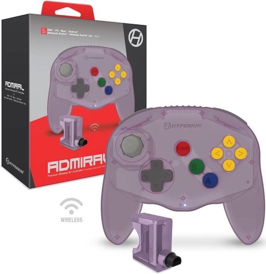 Hyperkin Admiral Premium Wireless Bluetooth Controller (Amethyst Purple ...