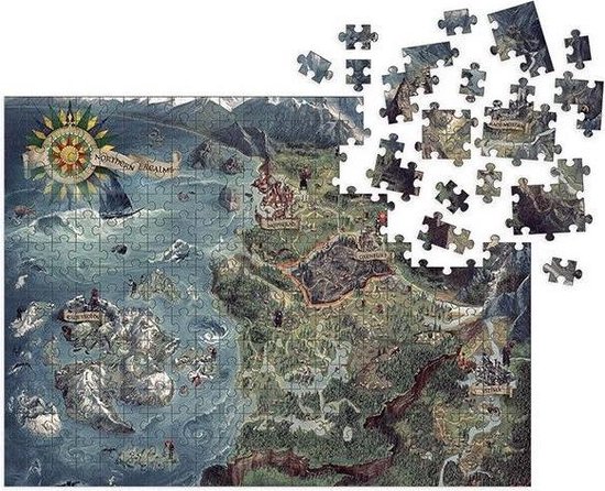 The Witcher 3: Wild Hunt - Witcher World Map - puzzel | bol.com