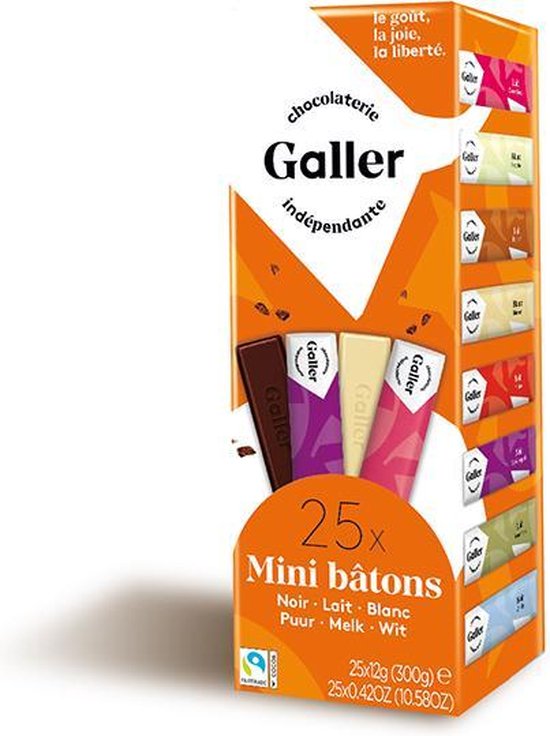 Galler Chocolade Box - 25 Mini Repen | bol