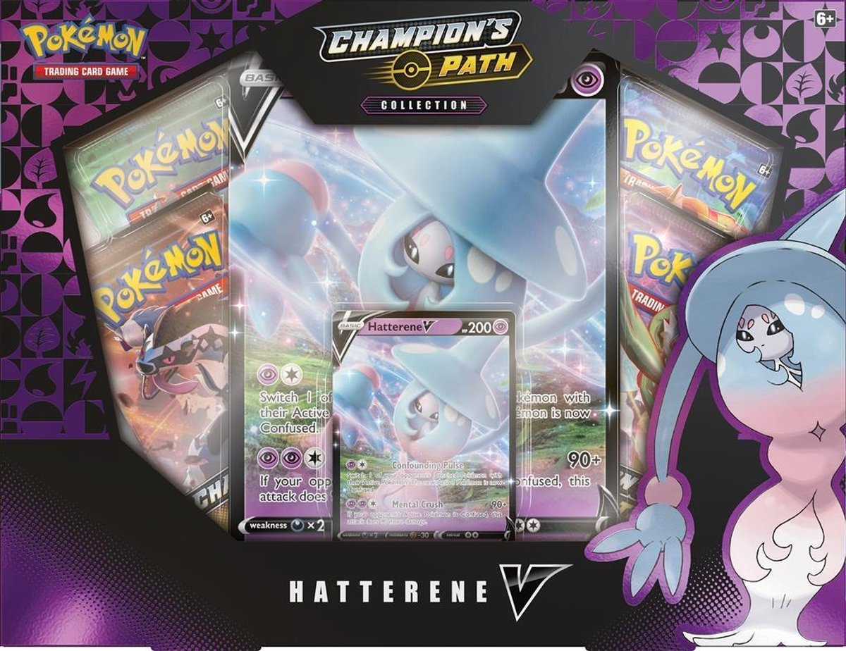 Pokémon Champion's Path Collection Hatterene V Box - Pokémon Kaarten | Games | bol.com