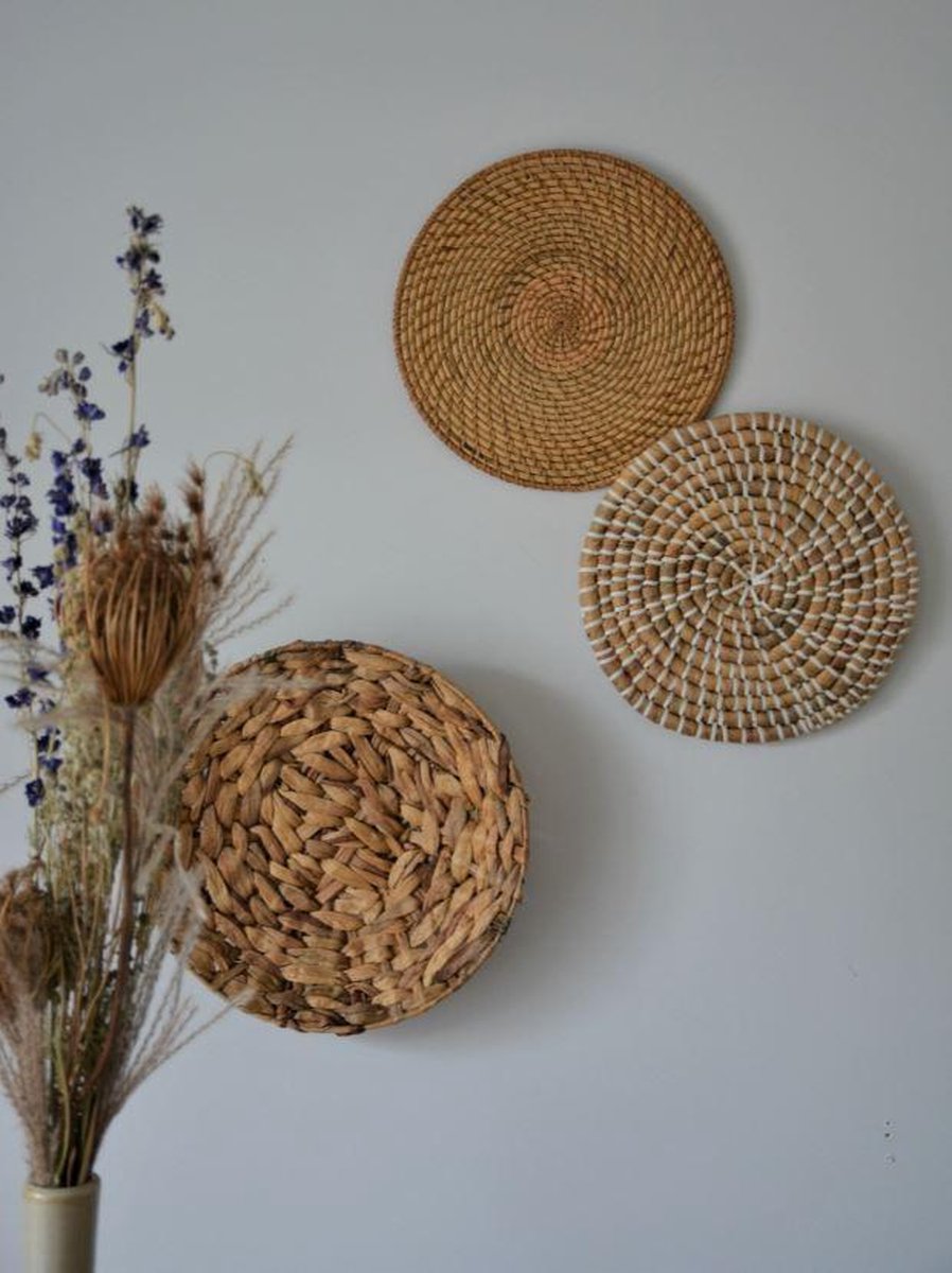 Décoration murale en osier - BALI Breeze (3 pièces) | bol.com