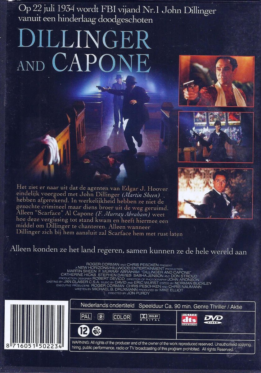 Speelfilm - Dillinger & Capone (Dvd) | Dvd's | bol