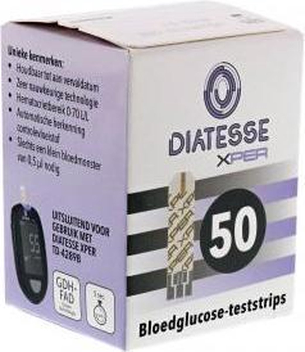 Diatesse XPER teststrips 50 stuks | bol