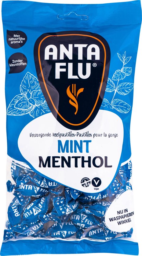 Anta Flu Menthol Mint Keelpastille 18 x 165GR - Voordeelverpakking | bol