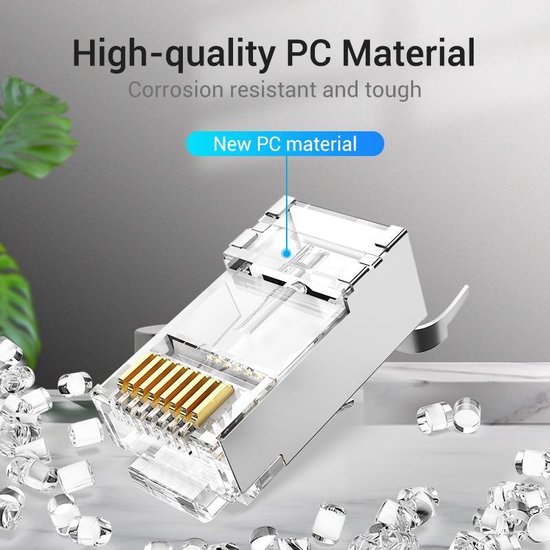 Vention RJ45 connectors CAT 7 FTP - 50 stuks | bol.com