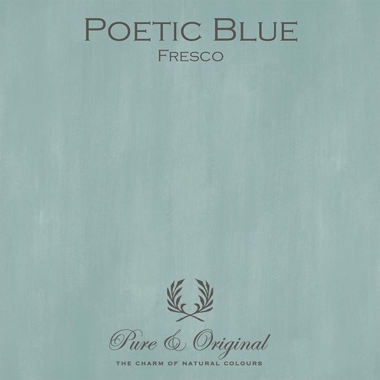 Pure & Original Fresco Kalkverf Poetic Blue 1 L | bol
