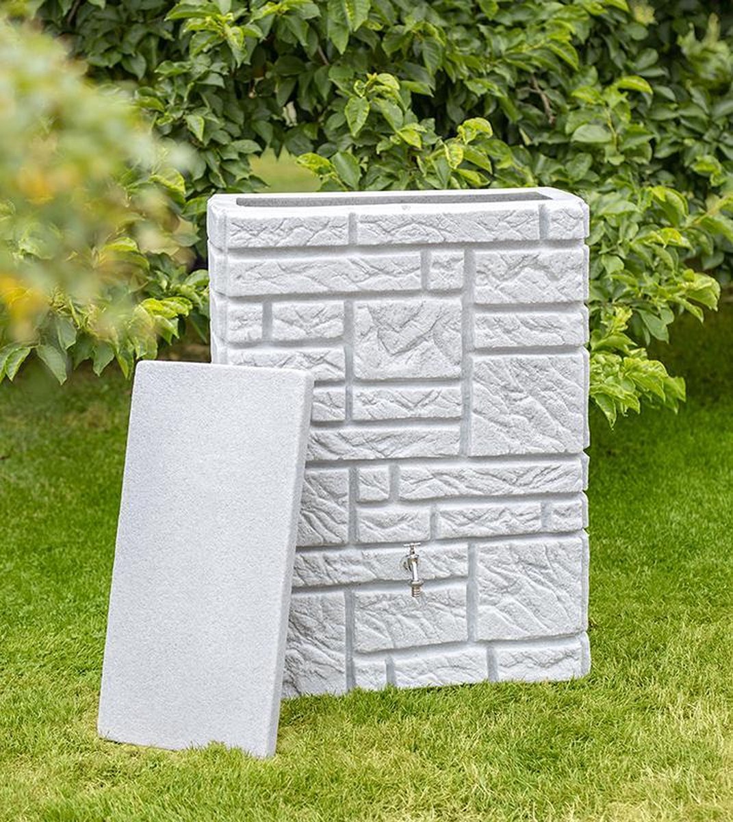 Regenton brick design - 300L Muurmodel - Wandmodel - Muurtank | bol
