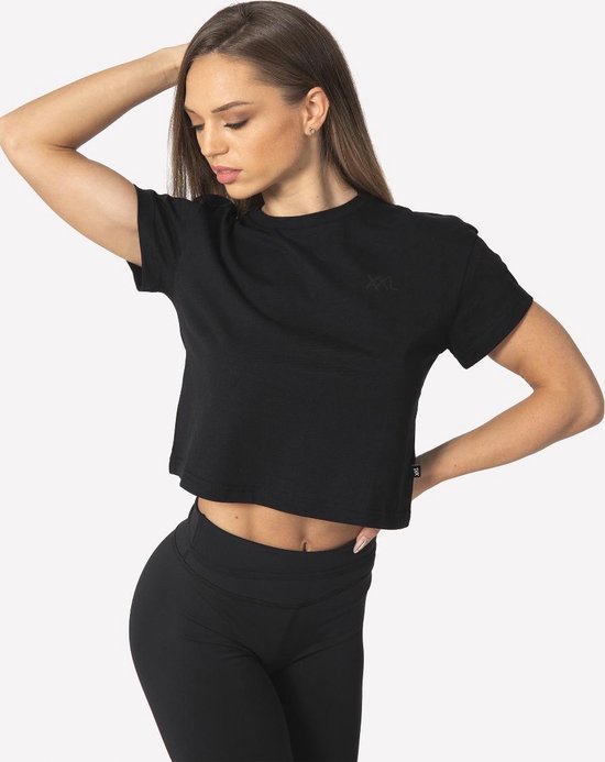 Loose Crop Top-Zwart-XS | bol.com