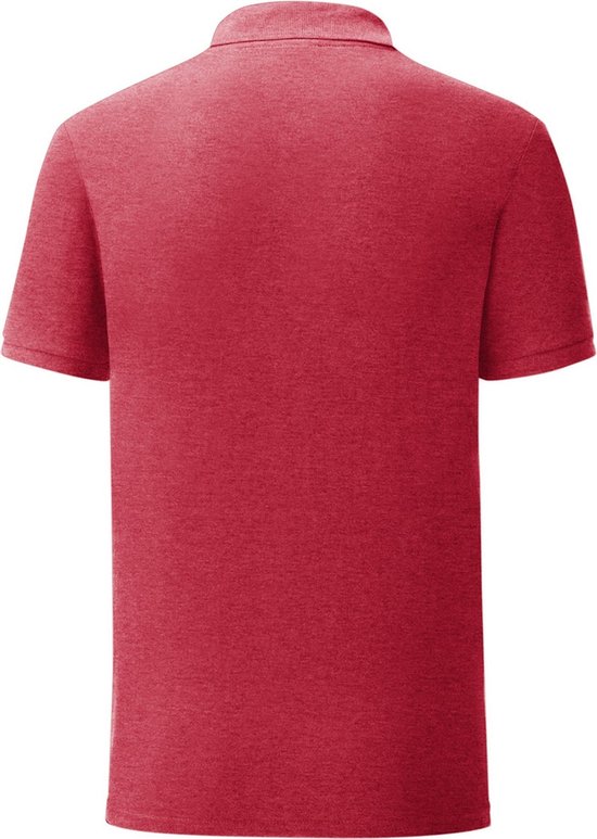 Fruit Of The Loom Heren Iconisch Piqué Poloshirt (Heather Rood) | bol