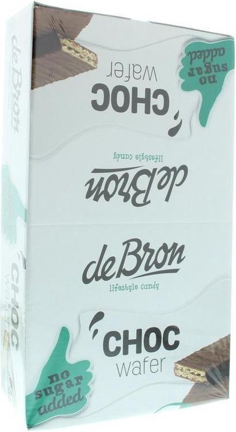 De Bron - Lifestyle Candy Chocolate Wafel - No Added Sugar | bol