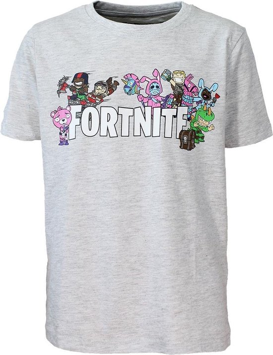 Fortnite Characters T-Shirt Grijs - Officiële Merchandise | bol.com