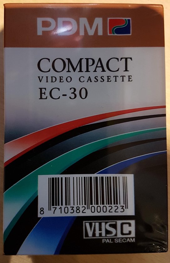 PDM - VHS C - COMPACT VIDEO CASSETTE - EC-30 - PAL/SECAM | bol