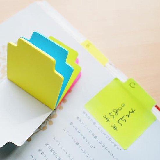 Stick'n Bladwijzer - Bookmark - Sticky Notes - 70x70mm - Neon Kleuren ...