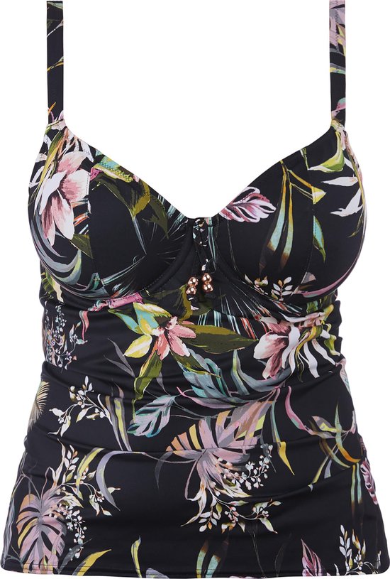 Freya - TAHITI NIGHTS UW Plunge Tankini Top - BLACK - Vrouwen - Maat ...