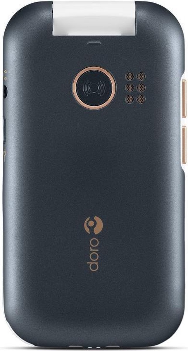 Doro 7080 Eenvoudig Klaptelefoon met WhatsApp en Facebook (Zwart-Wit) | bol