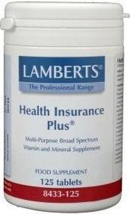 Lamberts Health Insurance Plus - 125 Tabletten - Multivitamine | bol.com