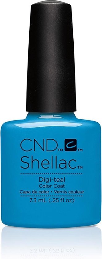 CND - Colour - Shellac - Gellak - Digi-Teal - 7,3 ml | bol
