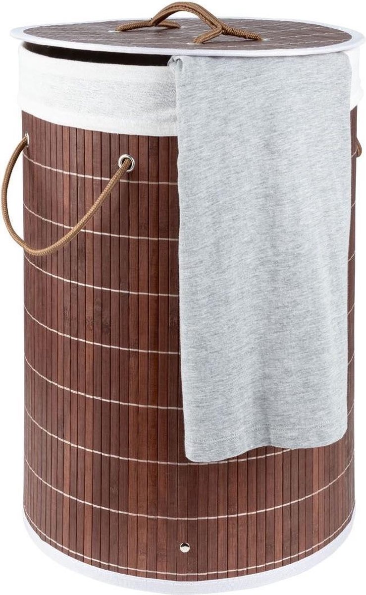Bamboe Wasmand - Badkamer Wasmand - Moderne Wasmand - Bruine Wasmand ...