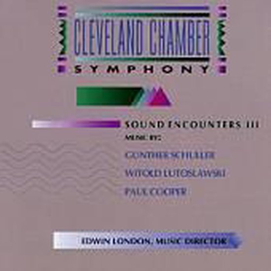 Sound Encounters III, Cleveland Chamber Symphony Orchestra | CD (album ...