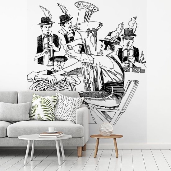 Fotobehang Tuba illustratie - illustratie van band tijns oktoberfest ...