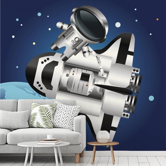 Fotobehang Space shuttle illustratie - illustratie van space shuttle in ...