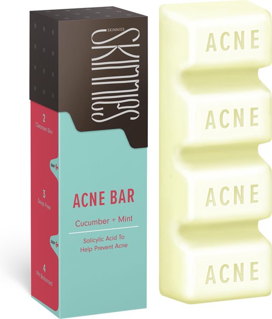 Skinnies Acne Bar - Reiniger Gezicht en Lichaam - Verzorging en acne en ...