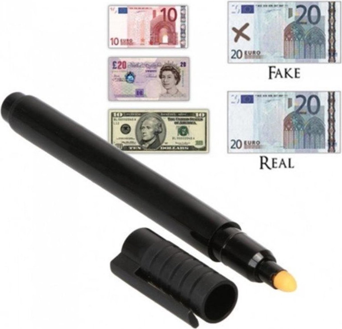 2 Stuks Vals geld pen – fake euro testpen - Valsgeld detectiepen ...