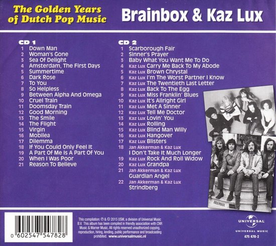 Brainbox - Golden Years Of Dutch Pop Music, Kaz Lux | CD (album ...